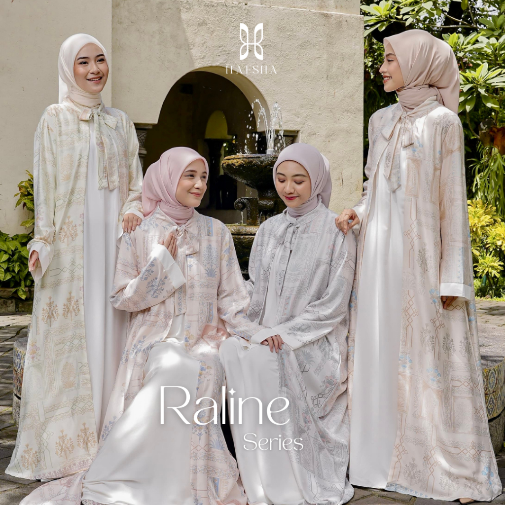 Jual HAFSHA - Raline Series (Dress Printing Motif Inner dan Outer ...