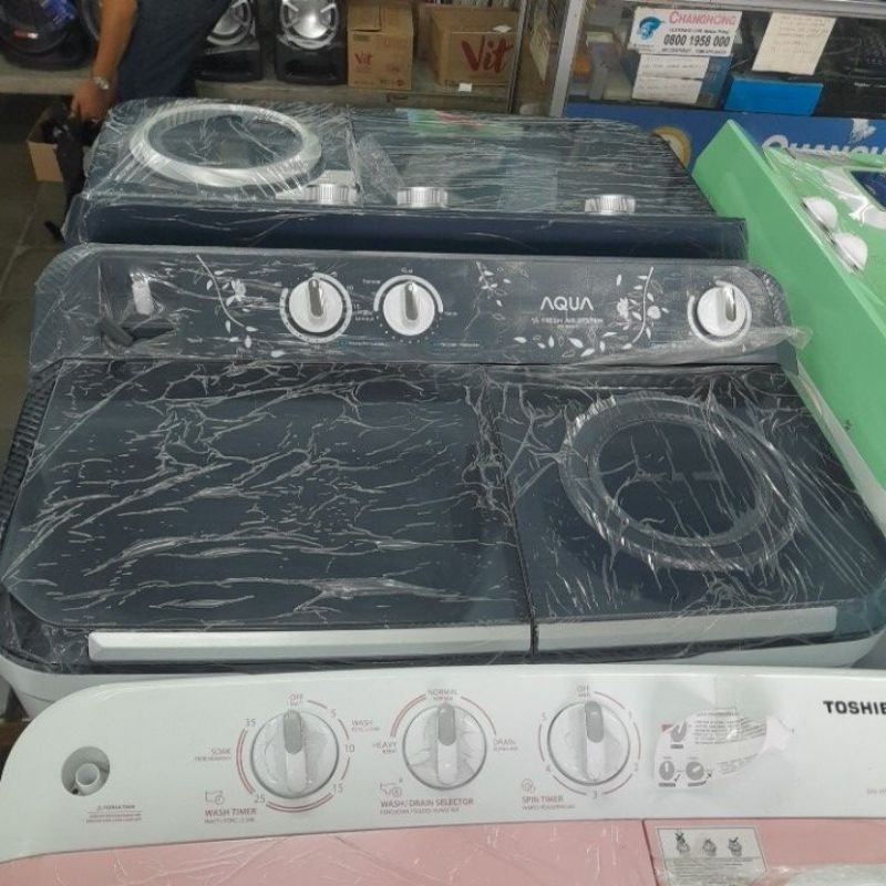 Jual Mesin Cuci Aqua 2 Tabung 9 Kg QW 9030 | Shopee Indonesia