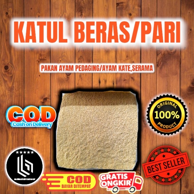 Jual Katul/bekatul beras/pari halus 1kg untuk campuran pakan ayam ...