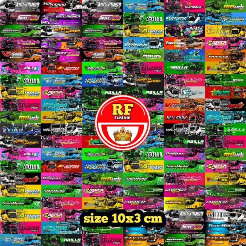 Jual STIKER TCI PEMBURU BASURI BUS ORIGINAL ISI 135PCS / STIKER BUS ...