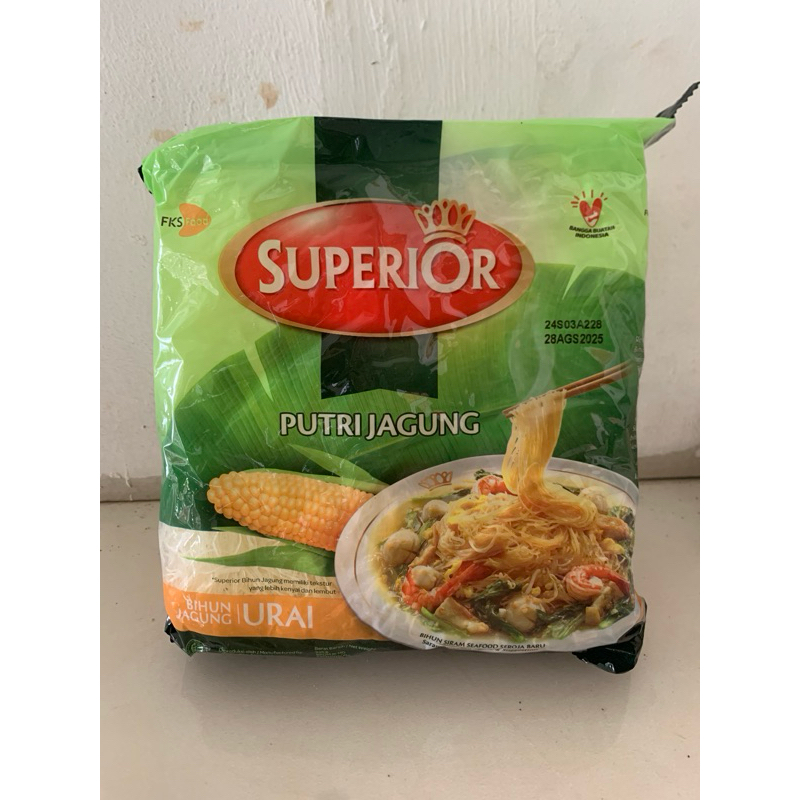 Jual BIHUN JAGUNG SUPERIOR PUTRI JAGUNG HIJAU 335 gr | Shopee Indonesia
