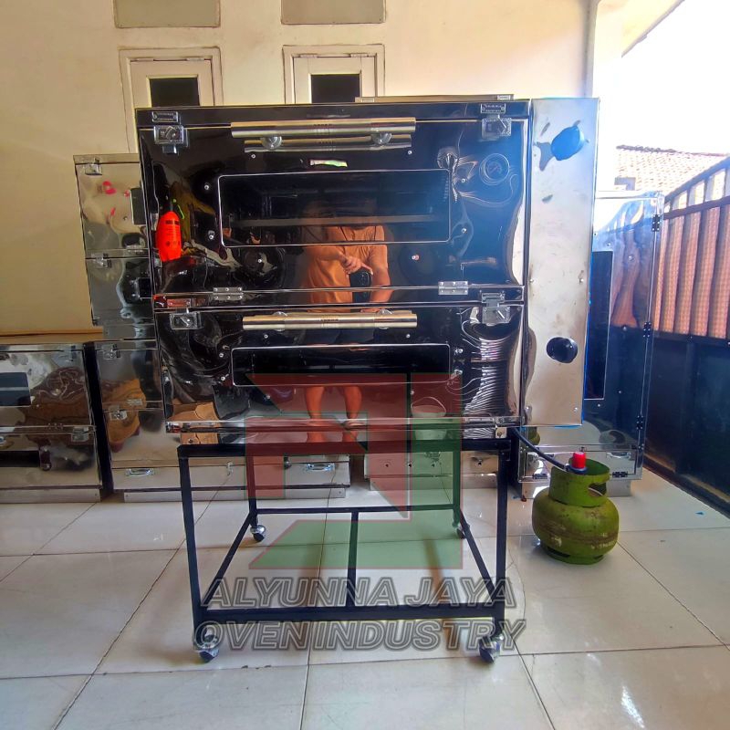 Jual Oven Gas 2 Pintu 60x55x70 cm Stainless – Manual / Matic / Elektrik ...