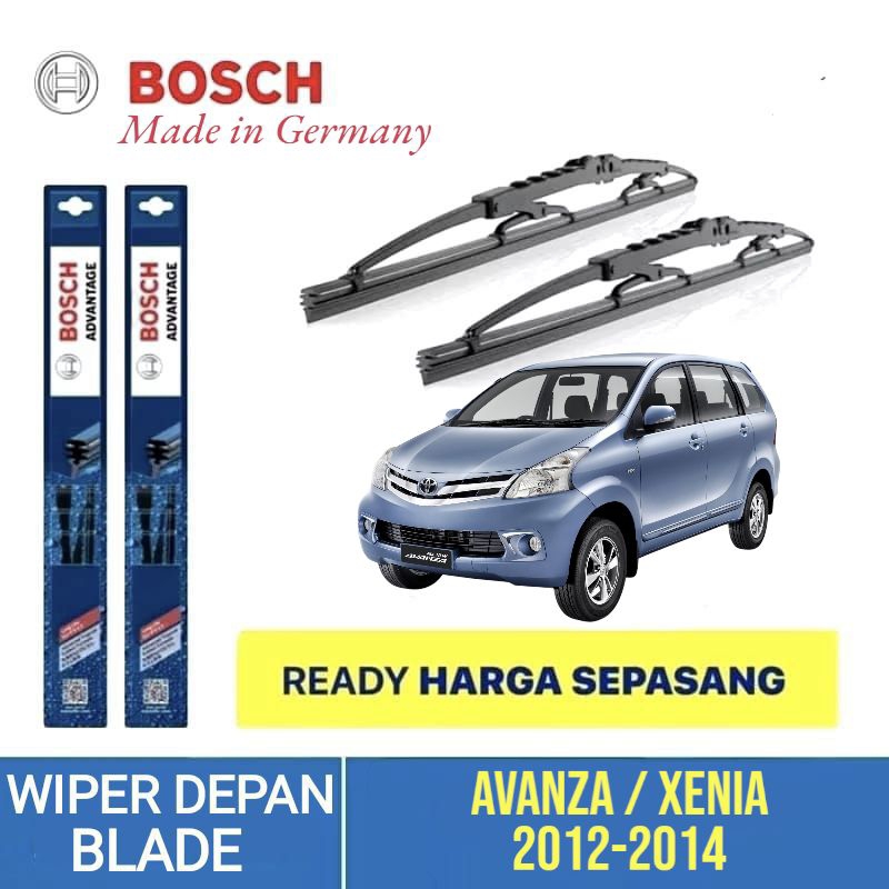 Jual WIPER BLADE KACA DEPAN MOBIL AVANZA 2012 - 2014/ XENIA 2012 - 2014 ALL NEW BOSCH ADVANTAGE ...