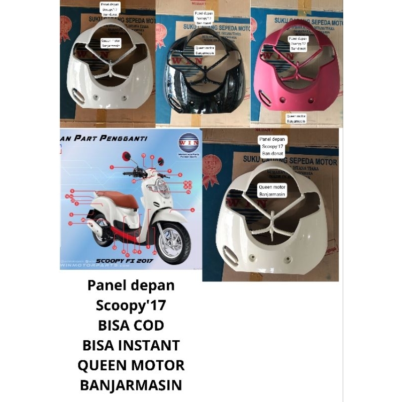 Jual Panel depan muka honda scoopy injeksi k93 2017 2018 2019 Tameng ...