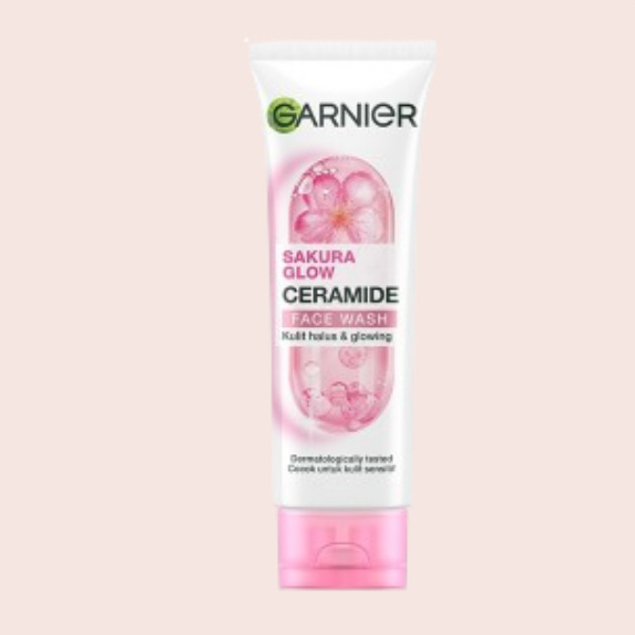 Jual Pencuci Muka Garnier Sakura Glow Ceramide Face Wash ORIGINAL ...