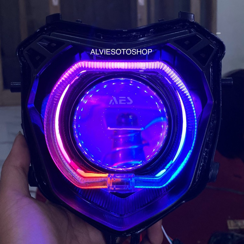 Jual Lampu Crf Biled Crf 150l Aes Turbo Experince 60Watt Up Full Rgb ...