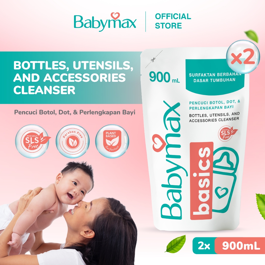 Jual Babymax Basics Bottle, & Utensils, Cleansers 900 mL - isi 2 pcs ...
