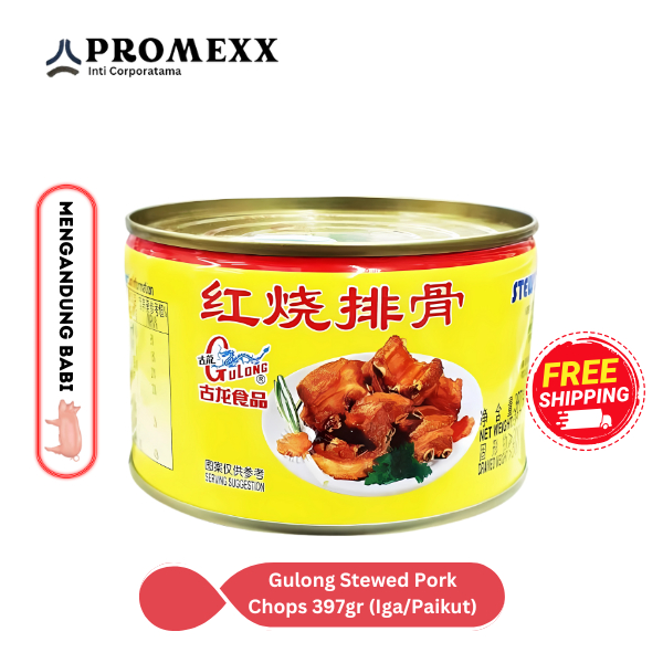 Jual Stewed Pork Chops | Gulong IGA babi kaleng 397 gram kaleng besar ...