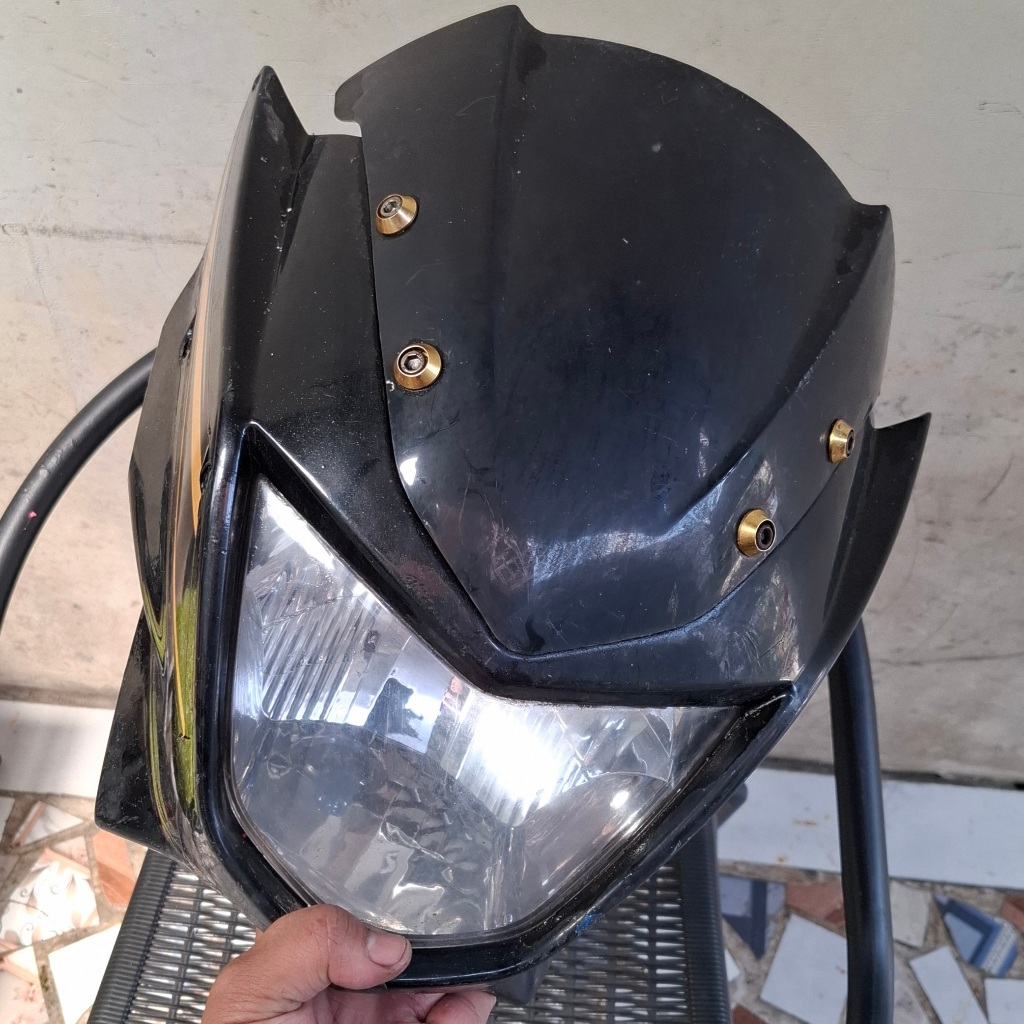 Jual Lampu depan ninja r barong kw sesuai foto bekas | Shopee Indonesia