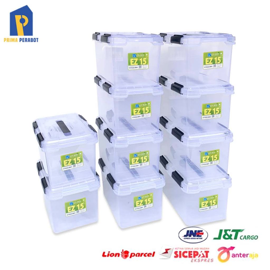 Jual Storage Box 15 Liter Container Boks 10 Pcs EZ-15 Kotak Penyimpanan ...