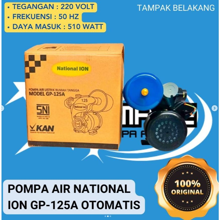 Jual Nasional ION Pompa Air Otomatis GP-125 A / Pompa air listrik ...