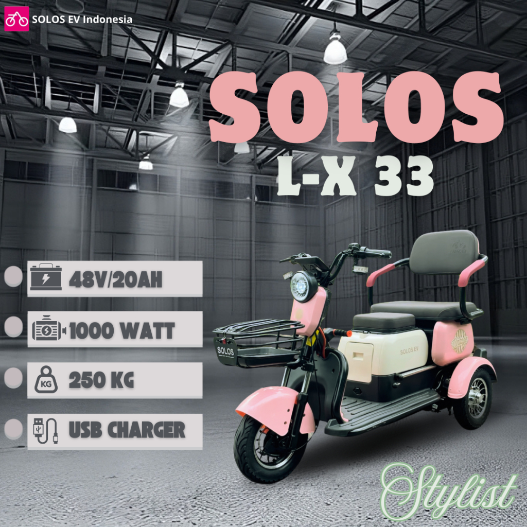 Jual Solos Sepeda Listrik Motor Listrik Roda Tiga New L-X33 | Shopee ...