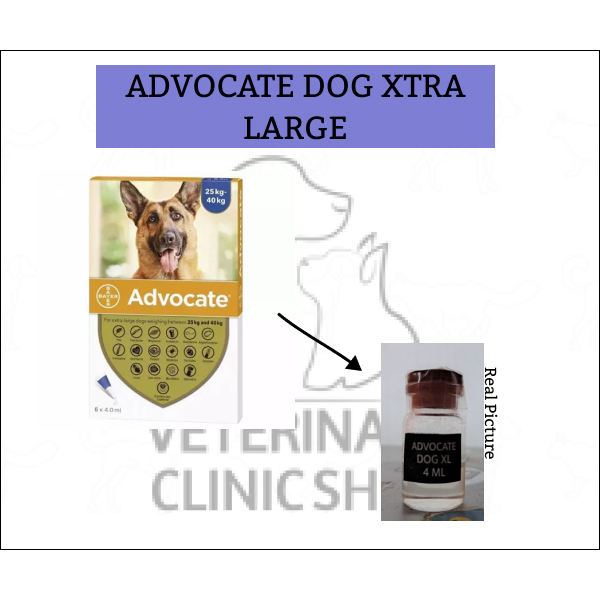 Jual Advocate Dog XL 25-40 Kg Tetes Tenguk Anjing 4,0ml (1 botol ...