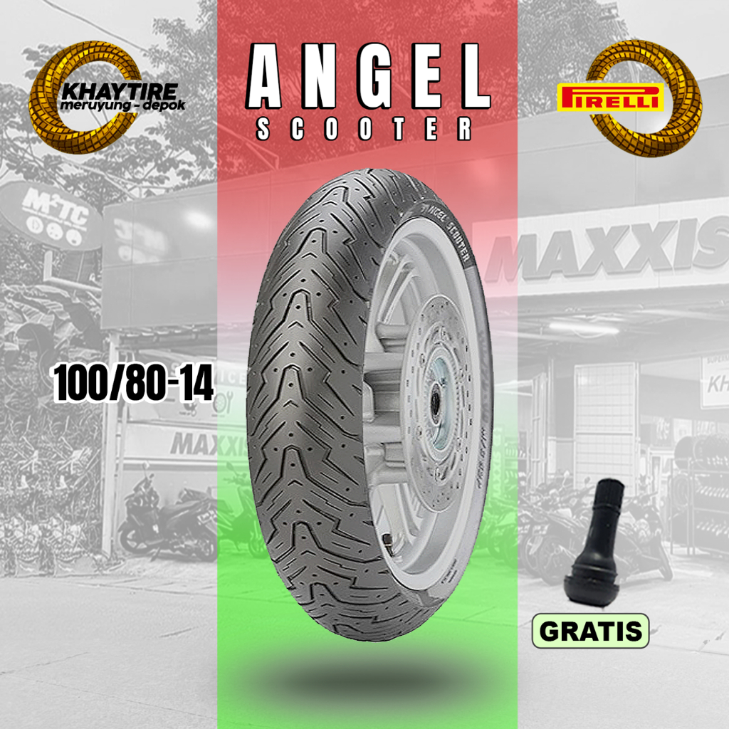 Jual Ban Motor Matic PIRELLI ANGEL SCOOTER 100/80-14 Tubeless | Shopee ...