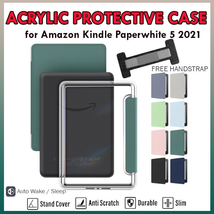 Jual Amazon Kindle Paperwhite 5 2021 Flip Case Handstrap Acrylic ...