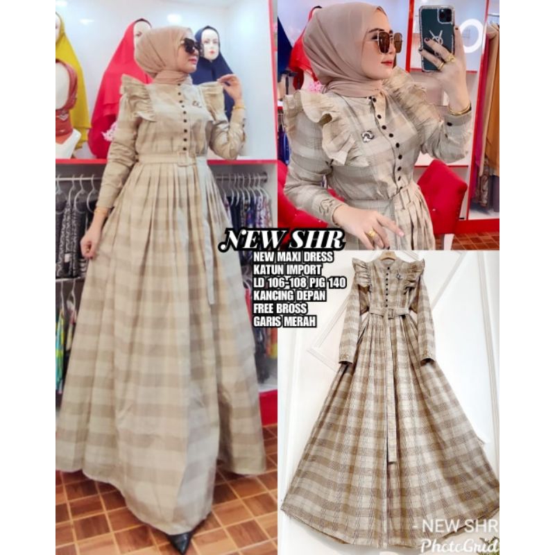 Jual SHR ORI!! READY GAMIS GEWER KOTAK BY SHR ORI | Shopee Indonesia