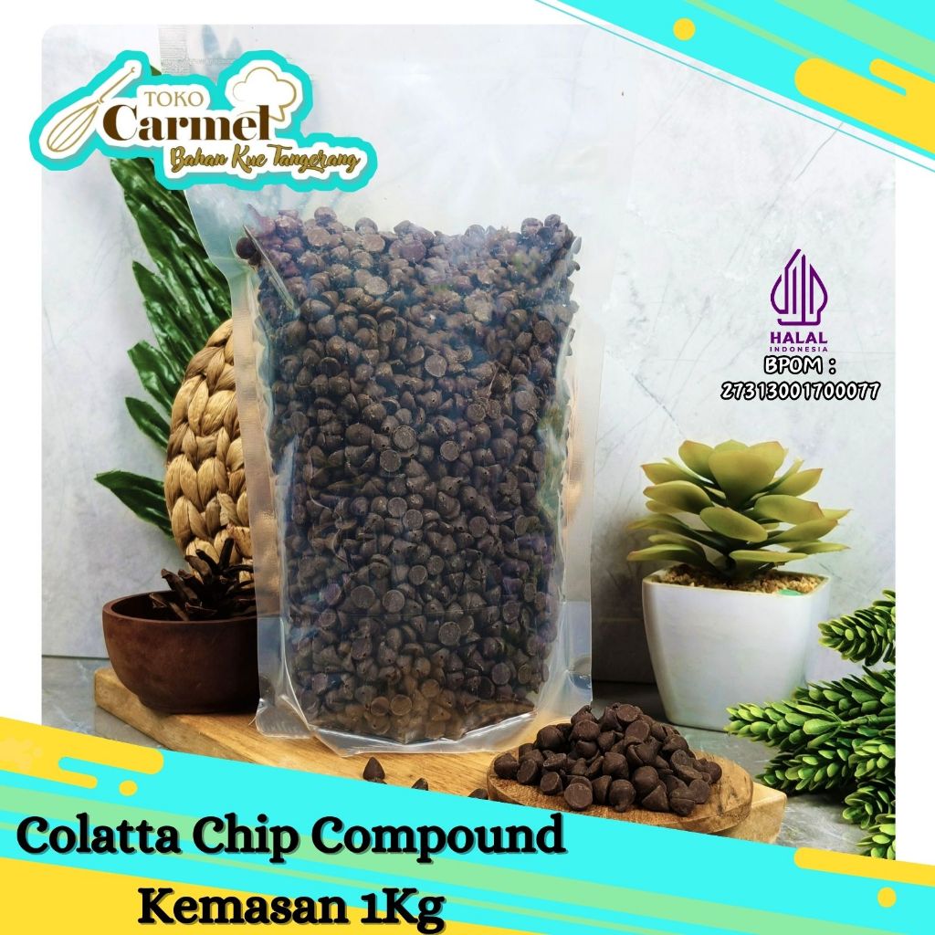 Jual Colatta Coklat Chip Kerucut 1kg - Choco Chip Compound | Shopee ...