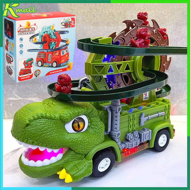 Jual Mainan Edukasi Anak Bayi Track Seluncur Lampu Musik Mobil Duck ...
