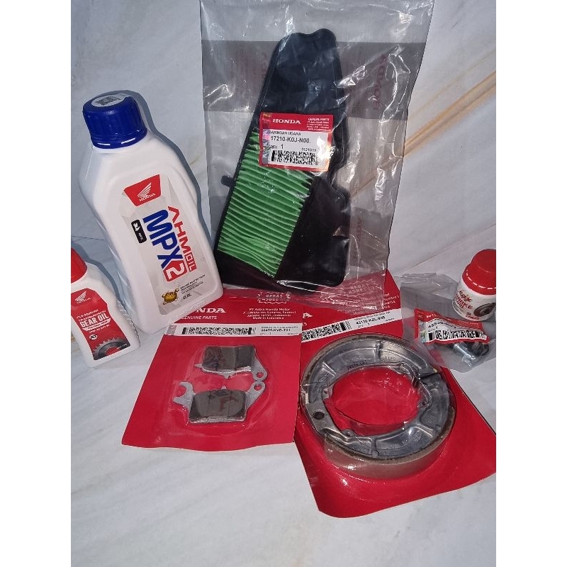 Jual PAKET SERVICE OLI KAMPAS REM FILTER BEAT STREET BARU DELUXE ALL ...