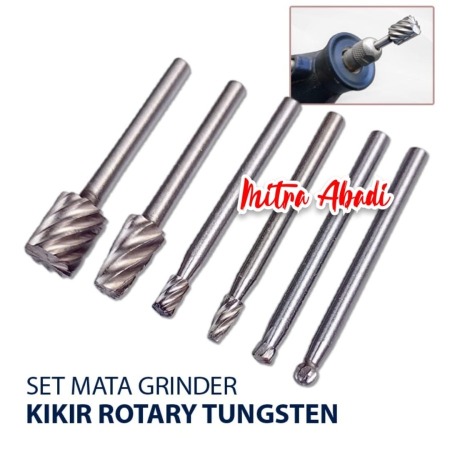 Jual Set Kikir Putar Tungsten Mata Grinder / Tungsten Carbide Steel ...