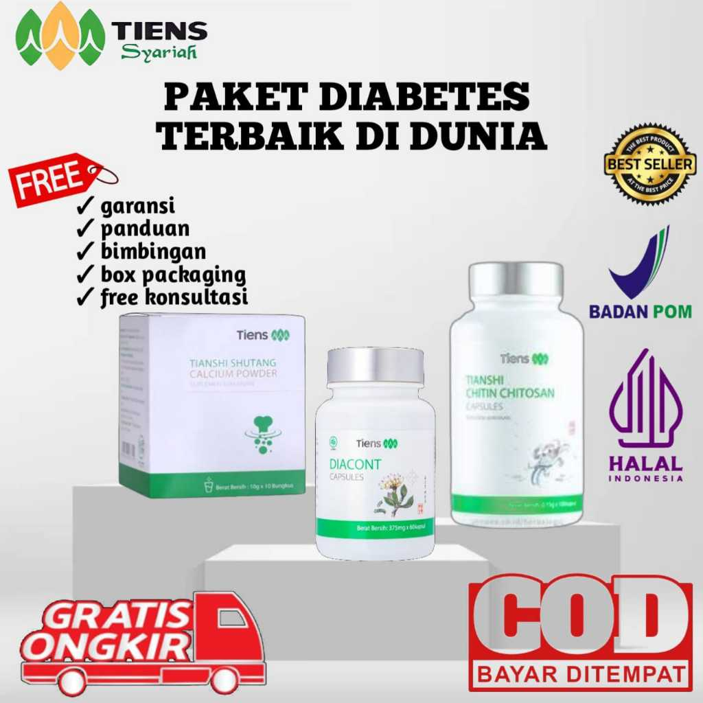 Jual Paket Diabetes Herbal China Tiens Susu Labu China Shutang Kapsul ...