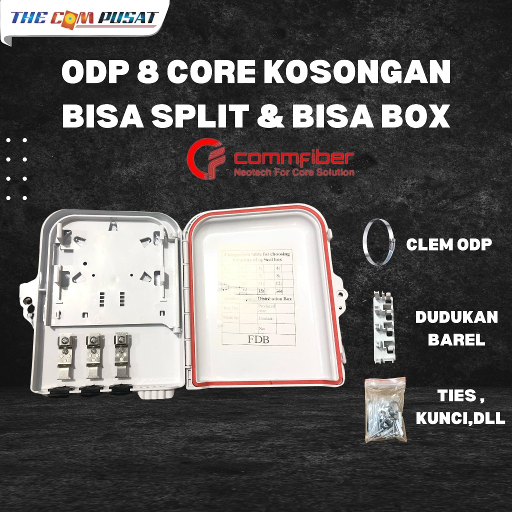 Jual ODP 8 CORE KOSONGAN MODEL BAREL SPLIT & MODEL BOX (COMMFIBER ...