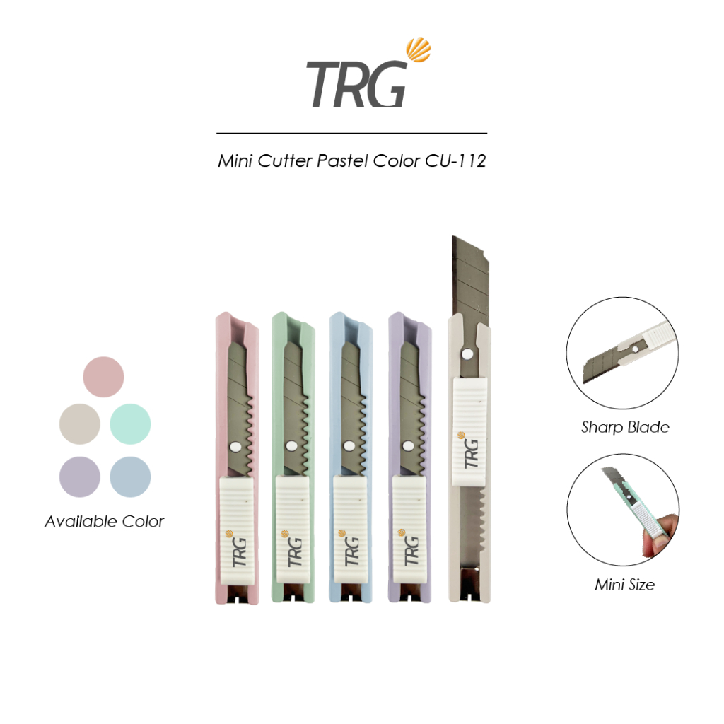 Jual TRG Mini Cutter Pastel Color CU-112 - Pemotong Kertas Cuter Kecil ...