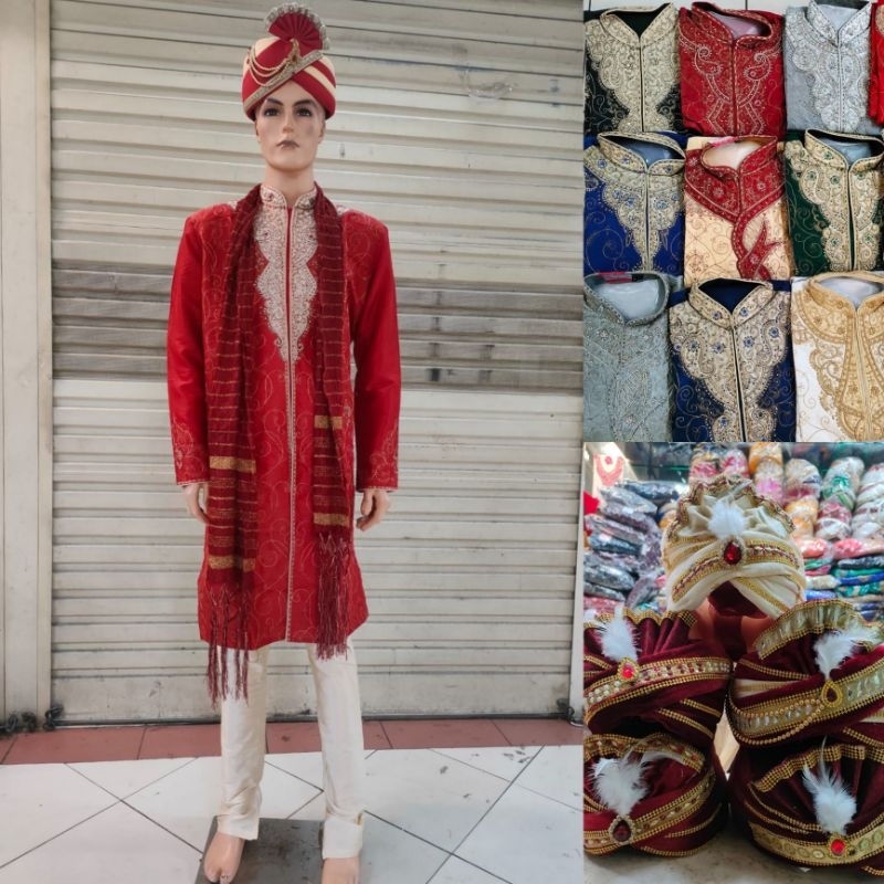 Jual BAJU INDIA COWOK KURTA SHERWANI WEDDING / KURTA INDIA PRIA DEWASA ...