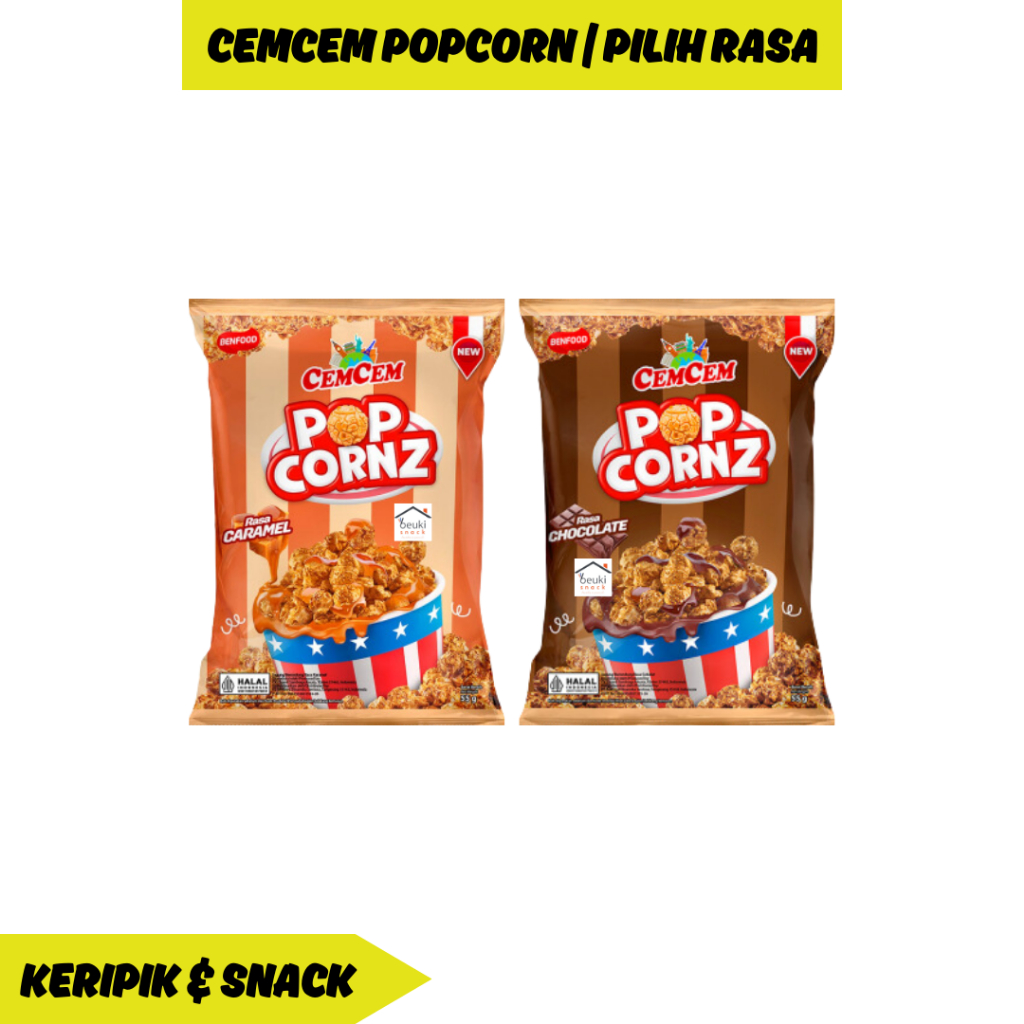 Jual CemCem Popcorn Berondong Jagung Manis Berbagai Varian Pilih Rasa ...