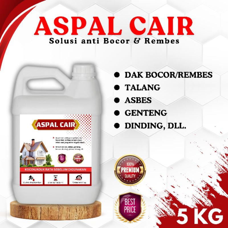 Jual ASPAL CAIR 5 KG [GRATIS 1KG] aspal emulsion aspal emulsi anti ...