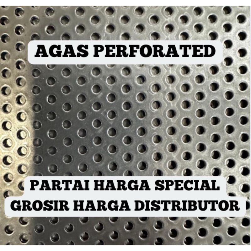 Jual Plat Lubang Perforated 2mm uk 120x240cm | Shopee Indonesia
