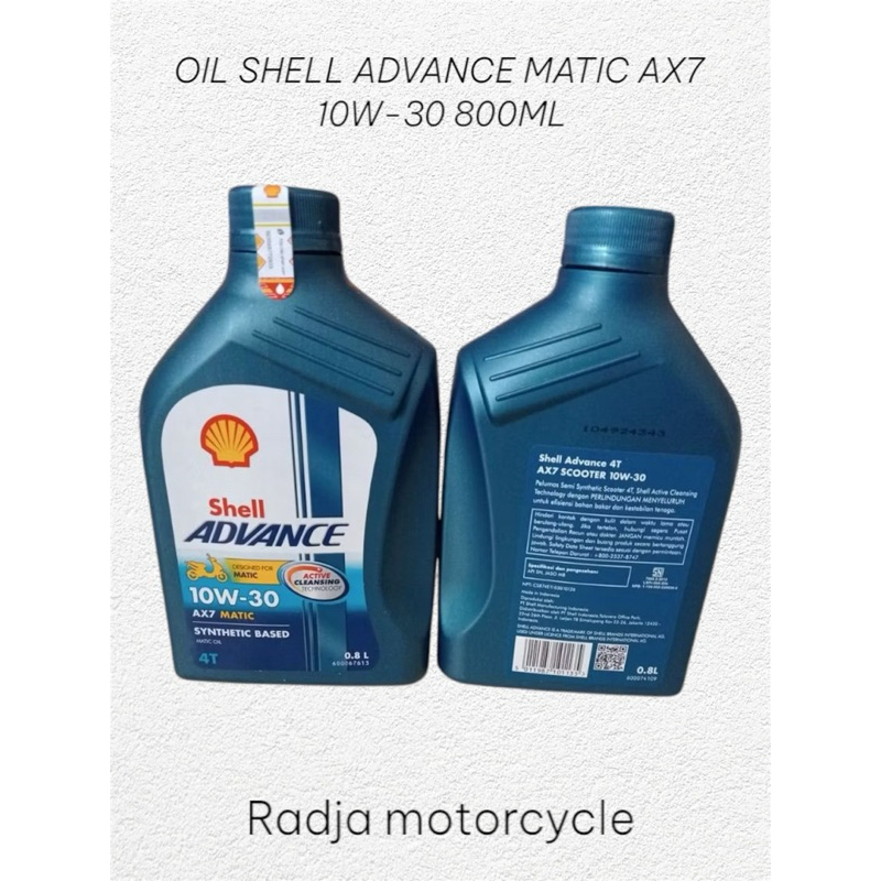 Jual OLI SHELL ADVANCE MATIC AX7 10W-30 800ML | Shopee Indonesia