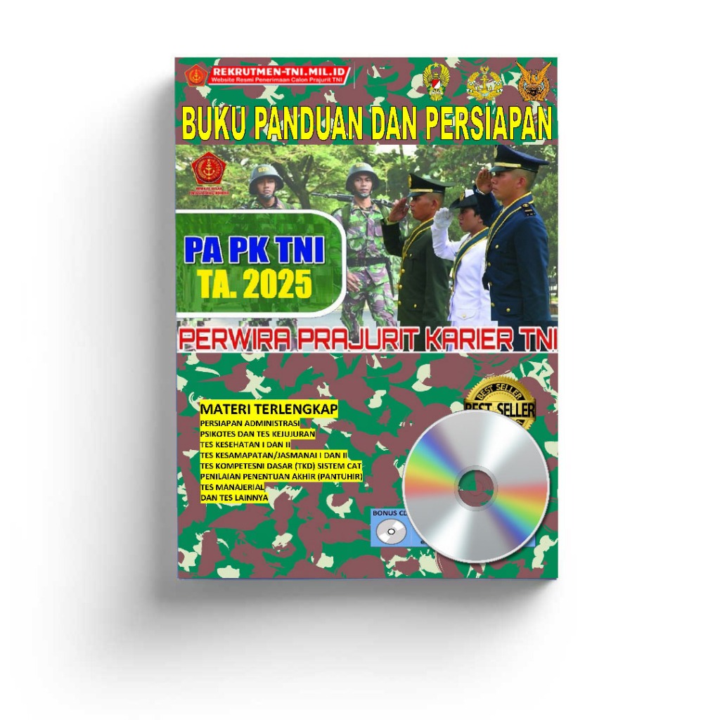 Jual BUKU PANDUAN DAN PERSIAPAN REKRUTMEN PA PK PAPK TNI 2025 PRAJURIT ...