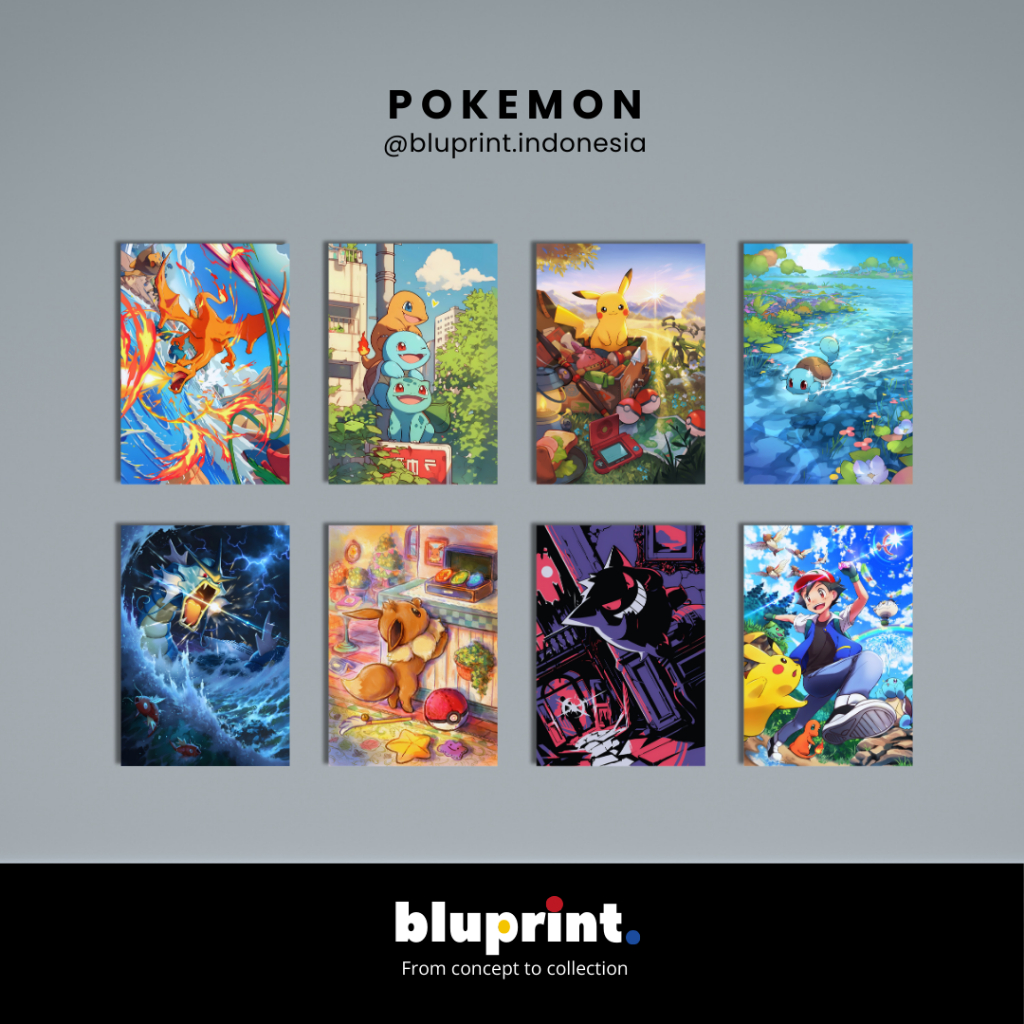 Jual Pokemon - Bluprint Premium Metal Posters - A3 (28x41cm) | Shopee ...