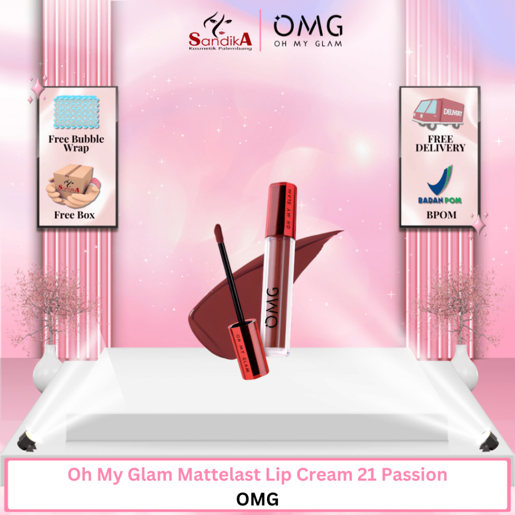 Jual OMG OH MY GLAM Mattelast Lip Cream 21 Passion 2.9 g | Shopee Indonesia