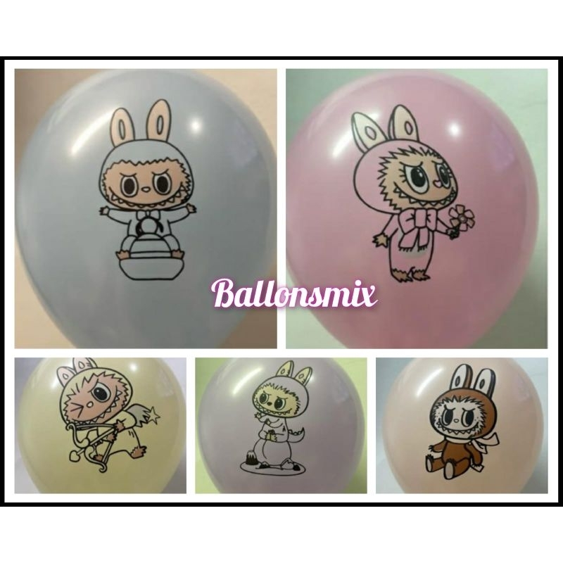 Jual Balon Latex Labubu Mix Warna ukuran 12 inch | Shopee Indonesia