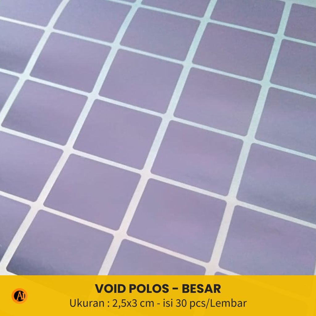 Jual Stiker Label VOID Polos Silver - Besar Kecil | Shopee Indonesia