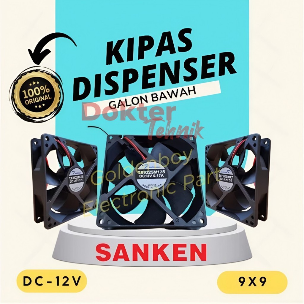 Jual kipas dispenser SANKEN dc 12v 9×9 | Shopee Indonesia