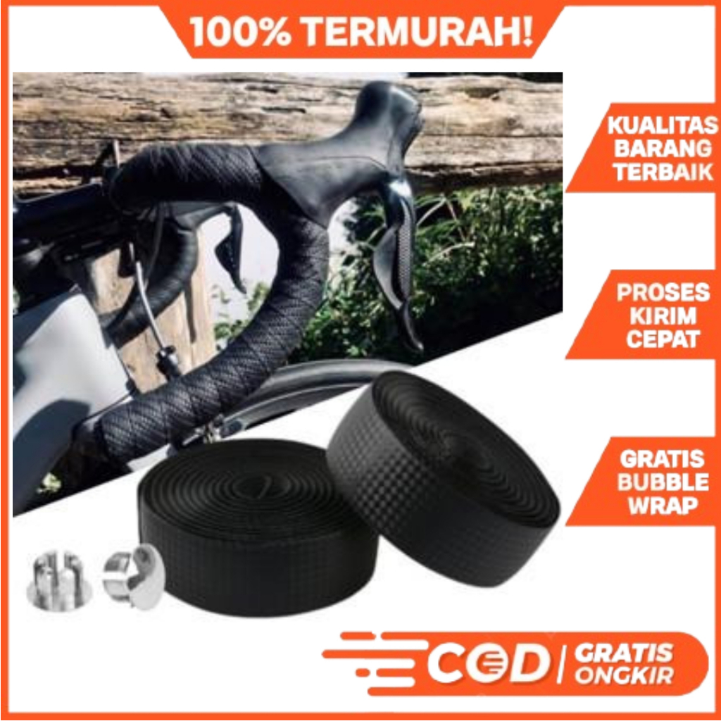 Jual 2 Roll Bartape Carbon 3D Dropbar Sepeda Balap Fixie Handlebar Hand Grip Stang Roadbike ...
