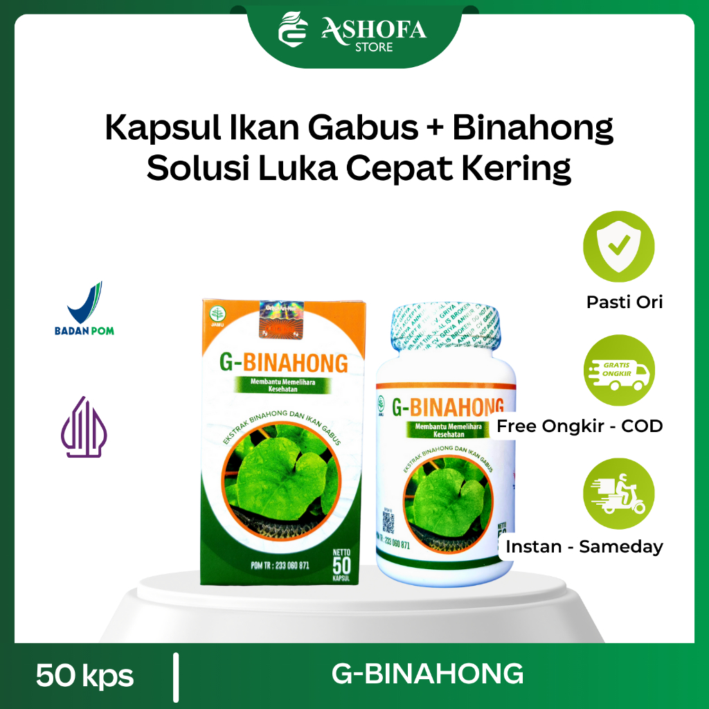 Jual GBinahong Kapsul Daun G Binahong Ekstrak Albumin Kapsul Ikan Gabus Obat Luka Pasca Operasi ...