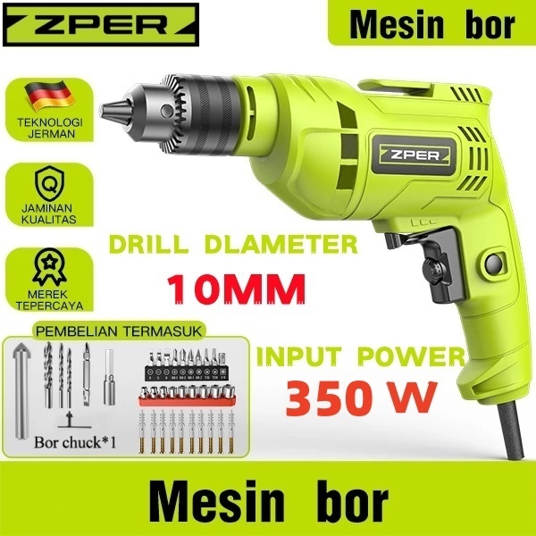 Jual ZPER Mesin Bor Tangan Bor Listrik Set Lengkap Bolak Balik Electric ...