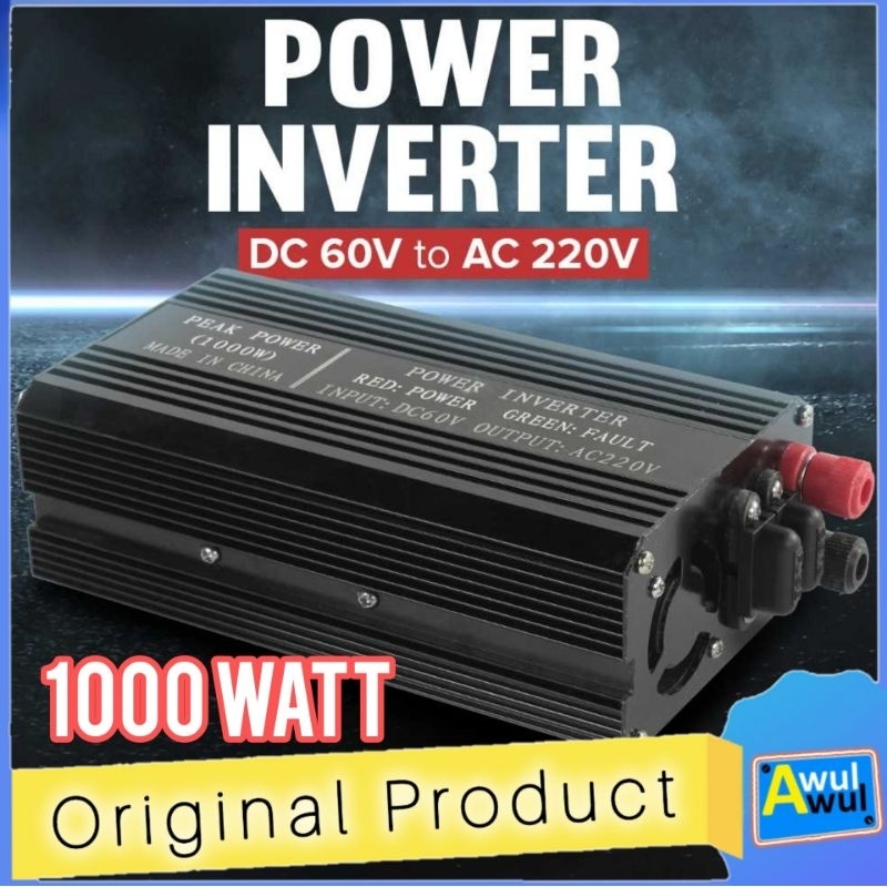 Jual Power Inverter DC 60V to AC 220V 1000W Untuk Motor Listrik 60V ...