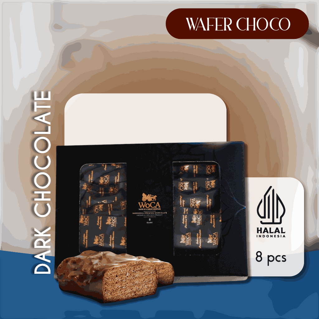 Jual WoCA Wafer Coklat Premium - Dark Chocolate | Shopee Indonesia