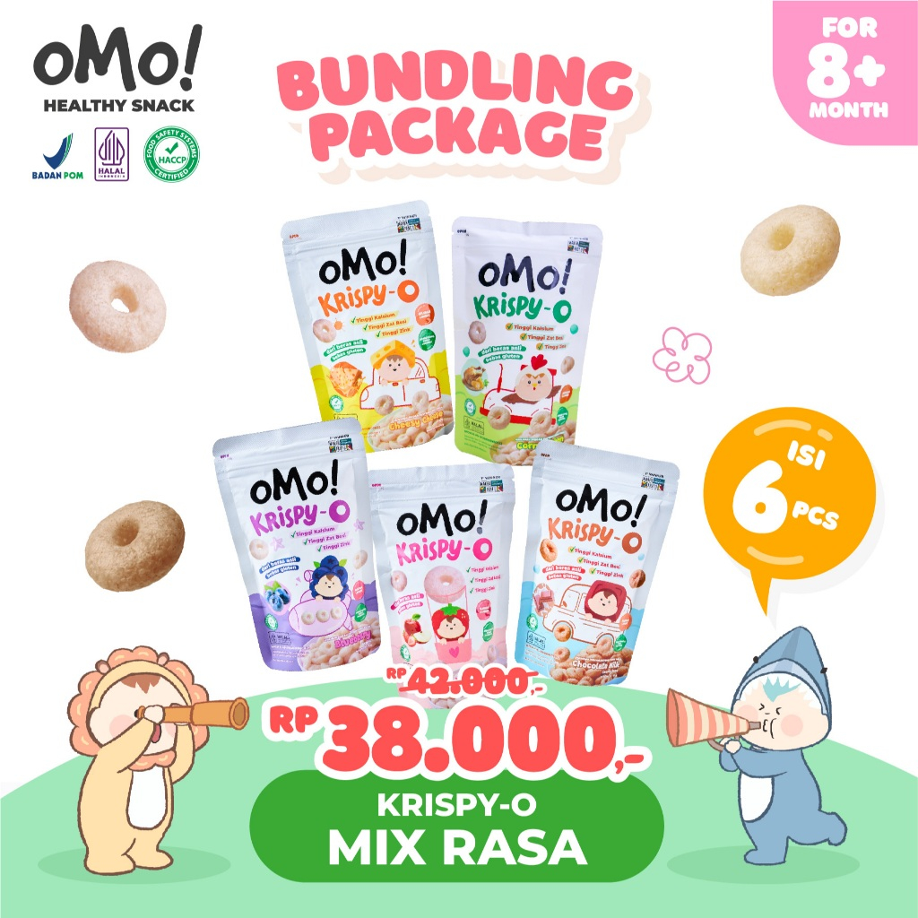 Jual OMO! Krispy O Bundling Package - Mix Rasa 6pcs | Shopee Indonesia