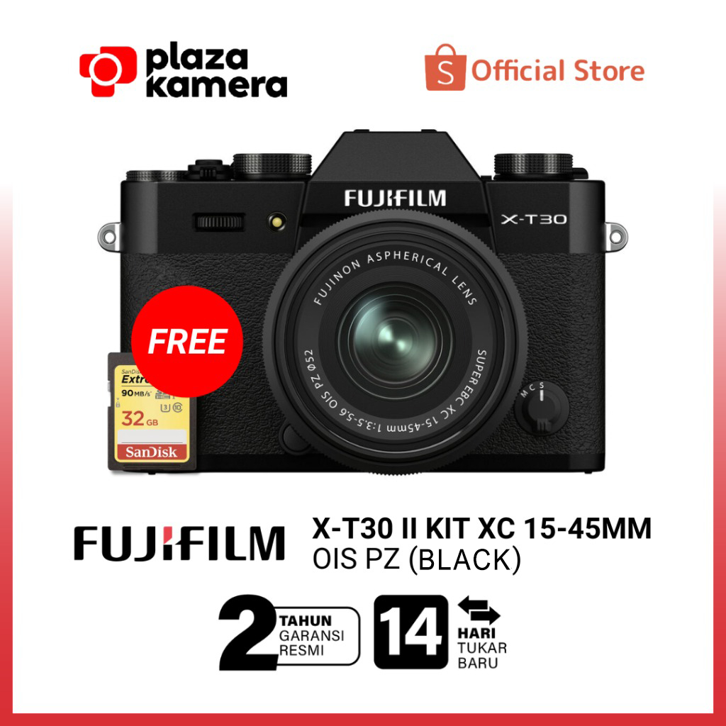 Jual FUJIFILM X-T30 II XC 15-45mm Black Kamera Mirrorless XT30 II | Shopee Indonesia
