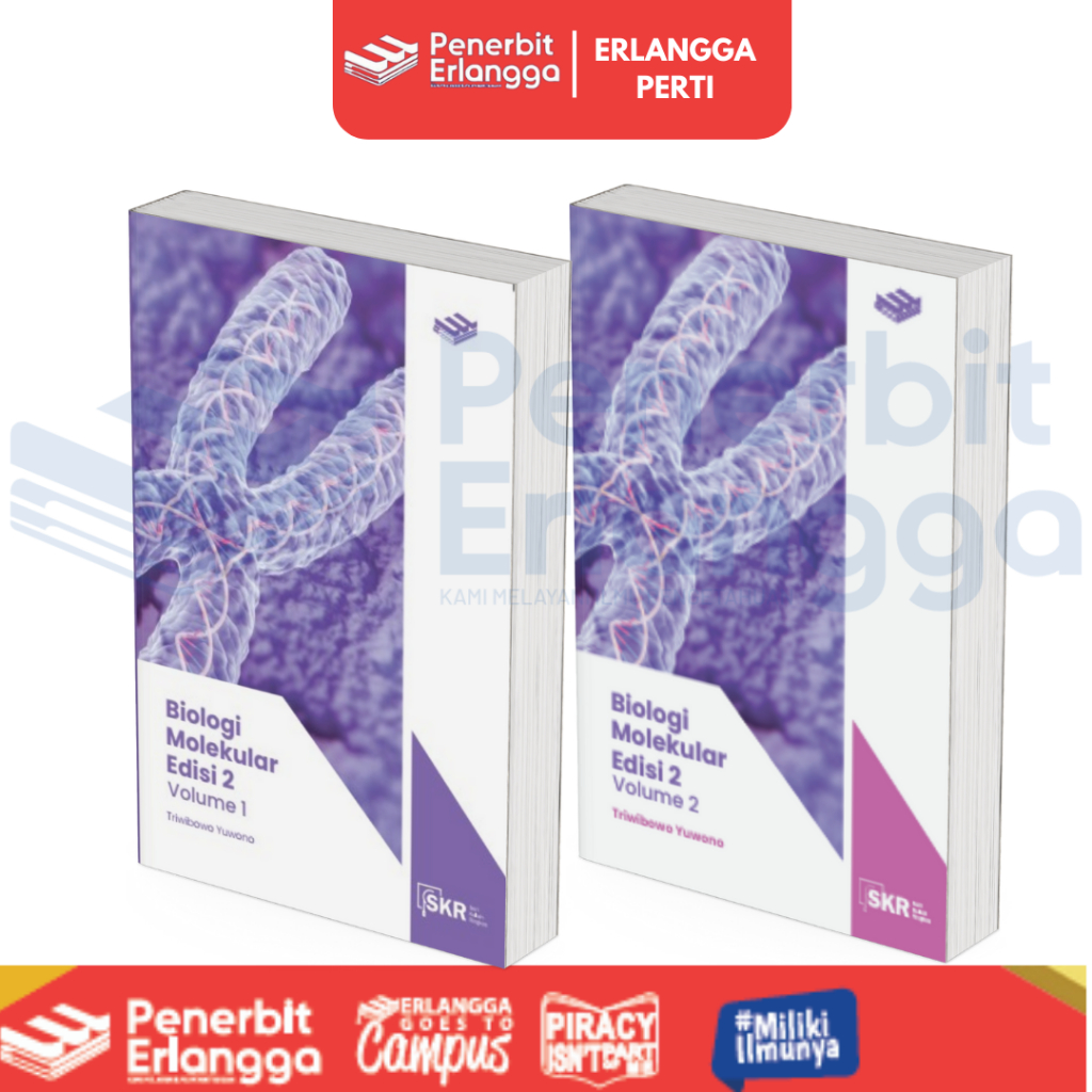 Jual [Erlangga] Buku Referensi Mahasiswa: SKR Biologi Molekuler Edisi 2 Volume 1 & 2 - Prof ...