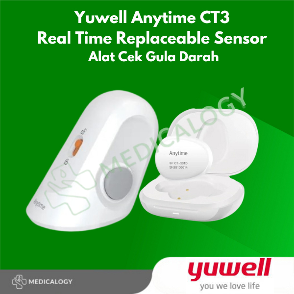 Jual Yuwell Anytime CT3 Alat Cek Gula Darah Real Time Replaceable ...