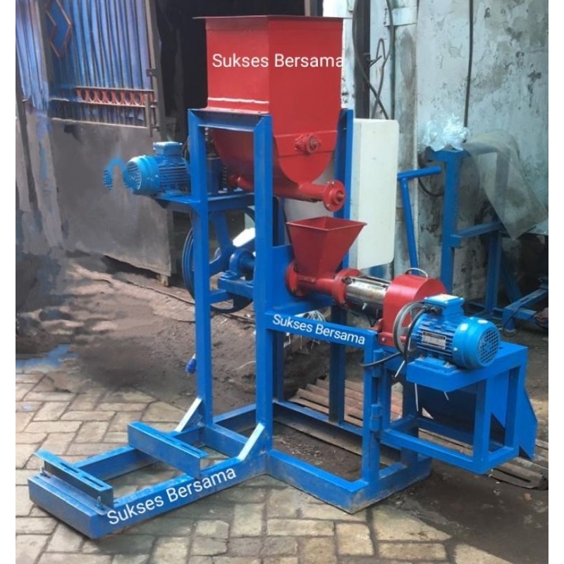 Jual Mesin Cetak Pelet Apung Komplit (Penggiling, Mixer, Pemanas, Box ...