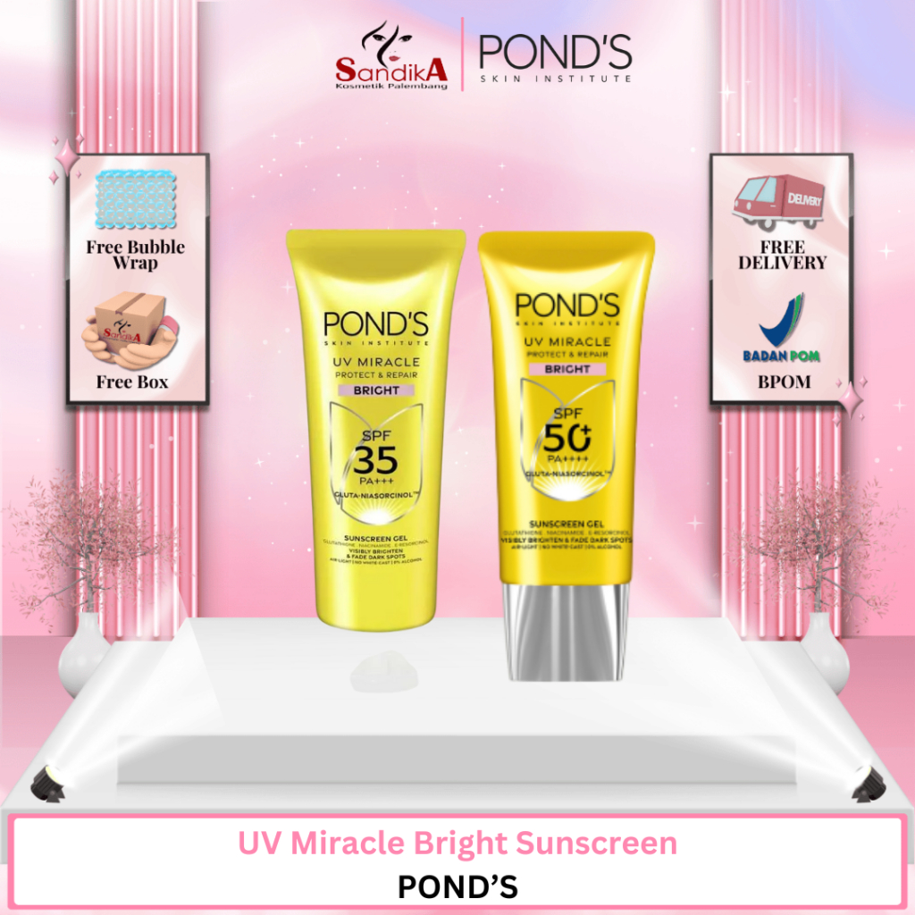 Jual PONDS UV MIRACLE BRIGHT SUNSCREEN 25GR (SPF35/SPF50) | Shopee ...