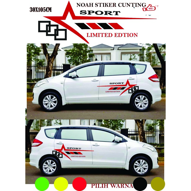 Jual stiker terbaru model simpel mobil sigra brio avanza mobilio wuling ...